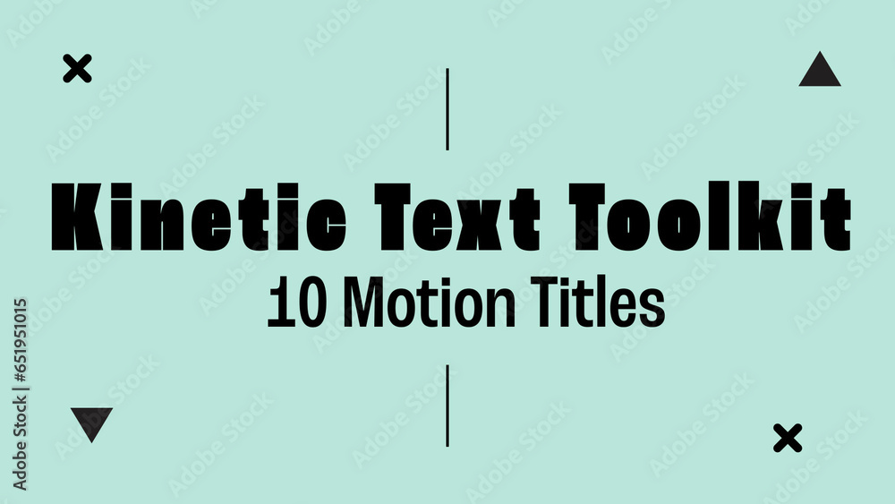 Kinetic Text Toolkit | Animated Titles with Control Panel Stock ...
