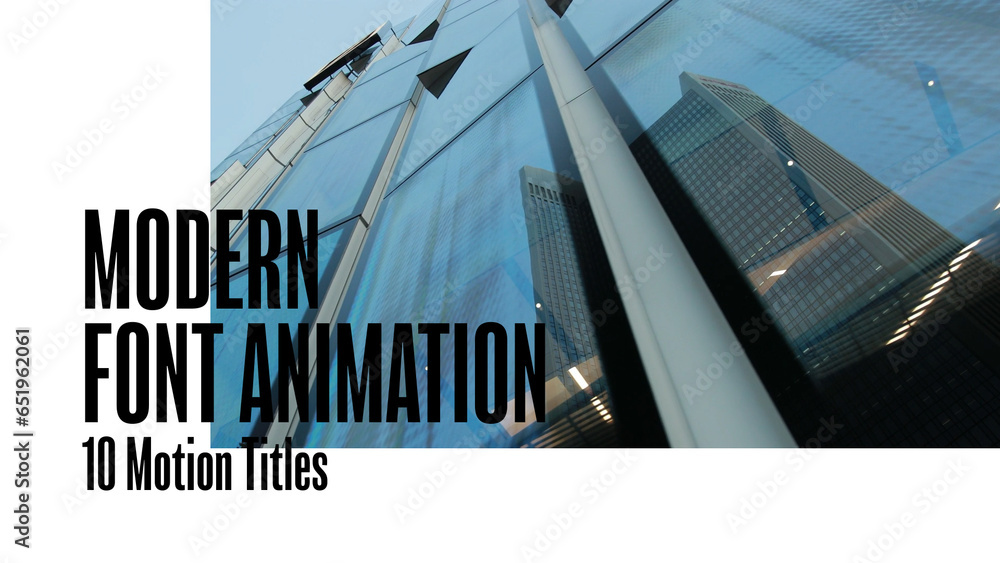 Modern Font Animation | Animated Titles with Control Stock Template ...