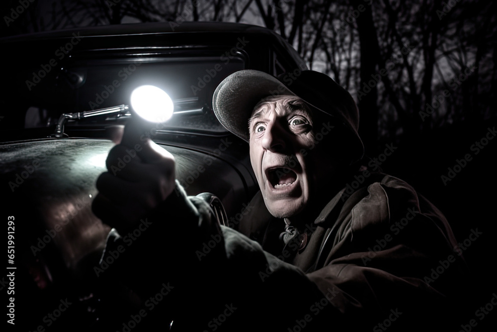 flashback of man screaming at me for not holding the flashlight in the ...