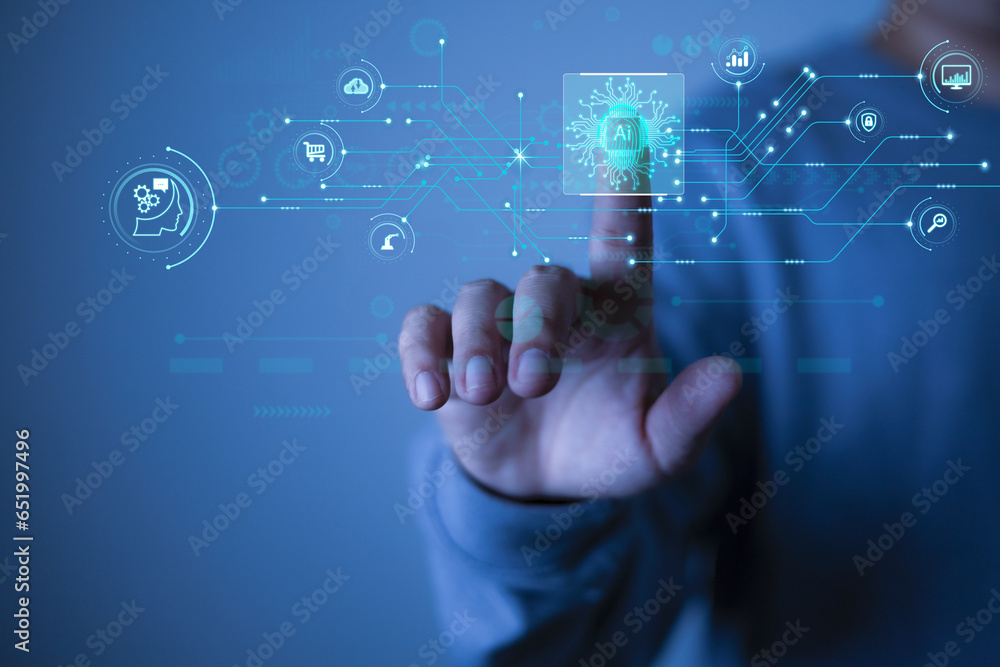 Using AI artificial intelligence in business, AI for the future machine ...