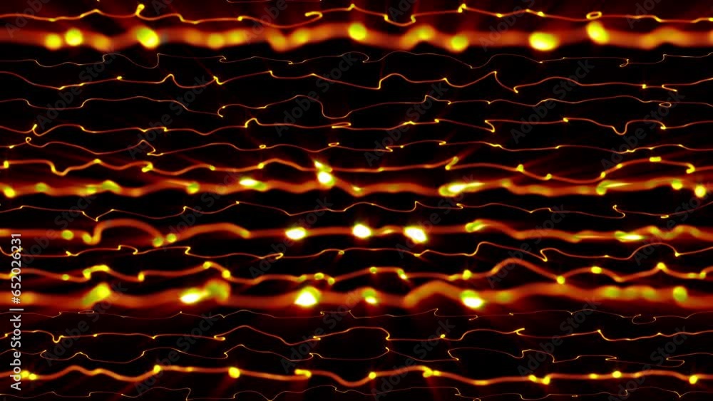 Red Particle Motion Background. Dynamic energy waves with fast-moving ...