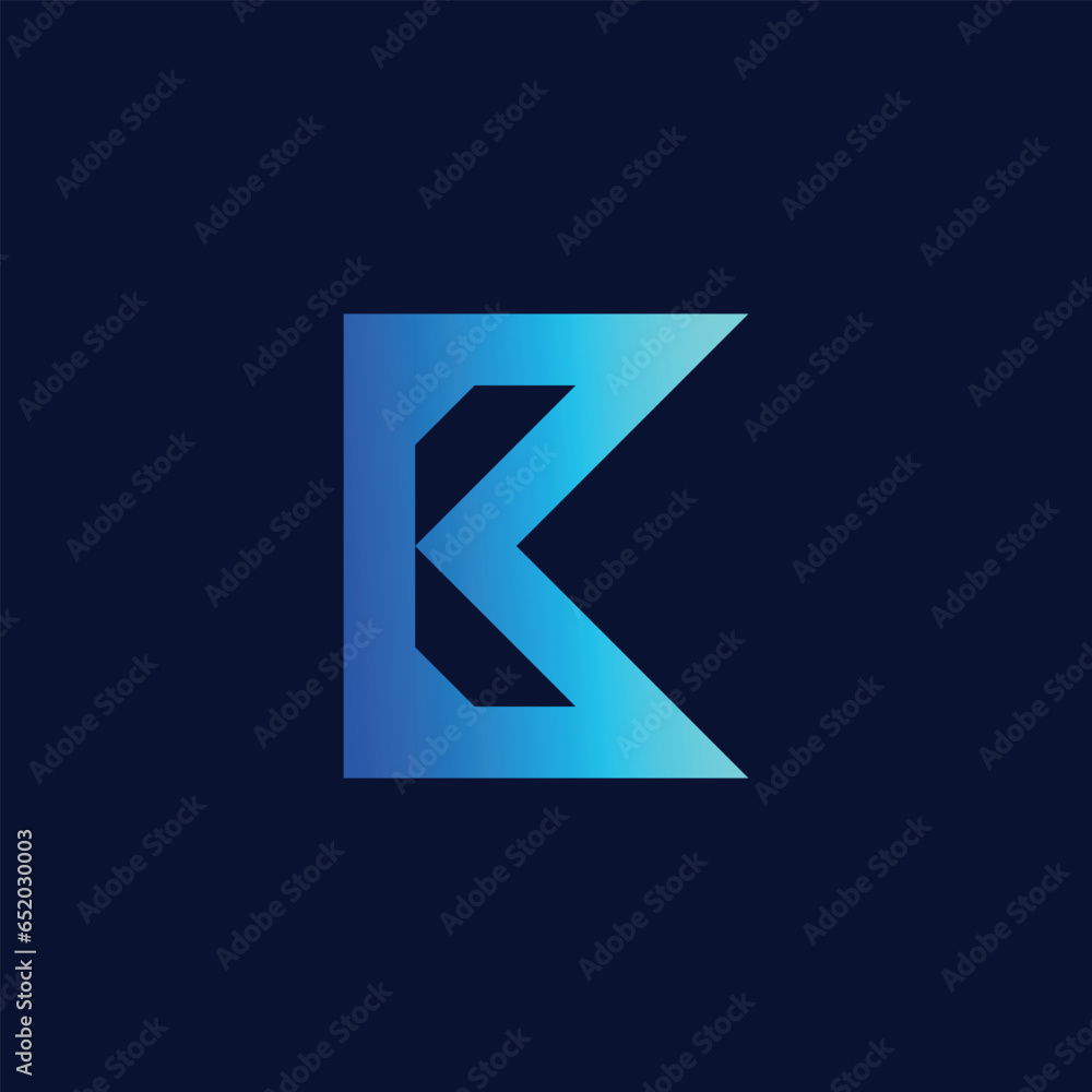 K Logo. Letter K logo icon design template elements. Vector color sign ...