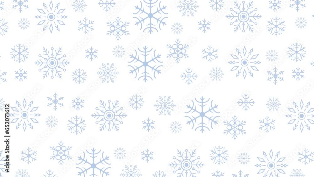 Vidéo Stock snowflakes. animation of snowflakes. background. movable ...
