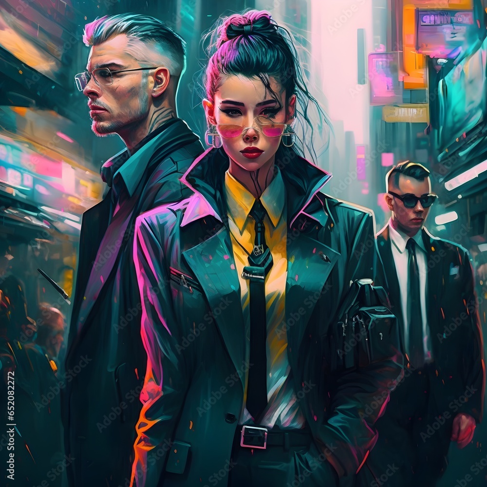 cyberpunk boostergang few people both genders dangerous character ...