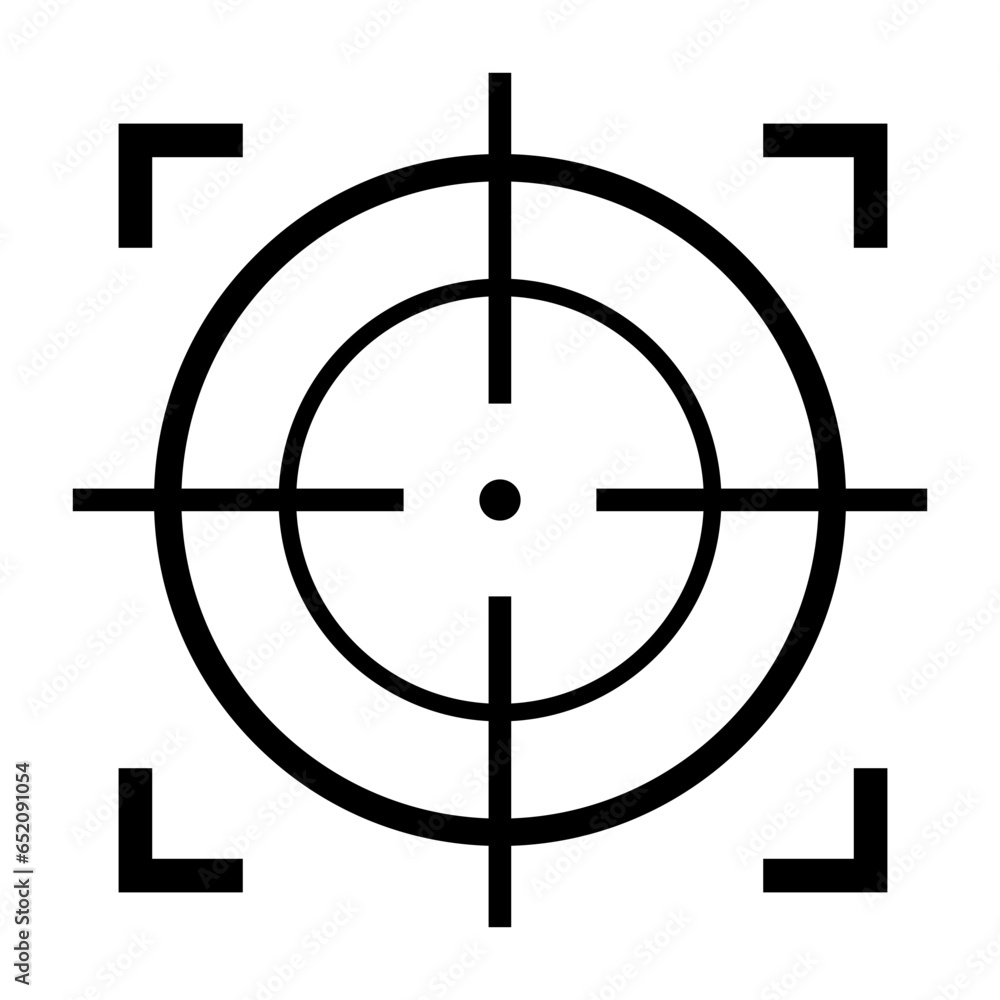 Target icons .Precision Target Icons. Bullseye, Focus, Crosshair ...