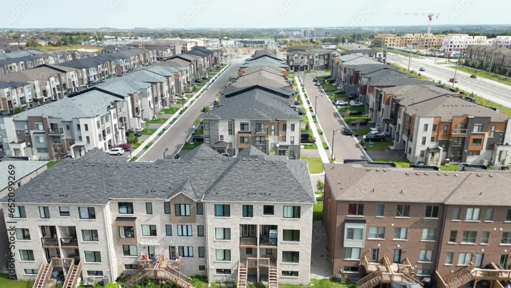 Soaring over Newmarket's new townhome development, witness the future ...