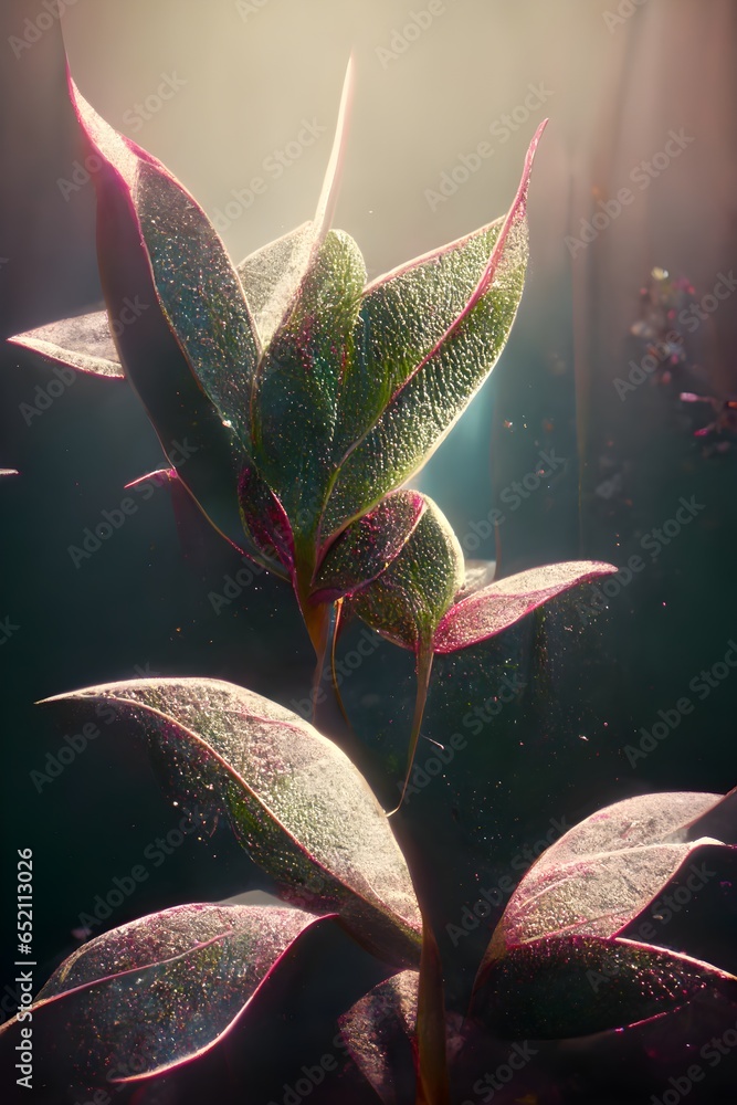abstract plants beautiful triangles cinematic lights hyper detailed ...