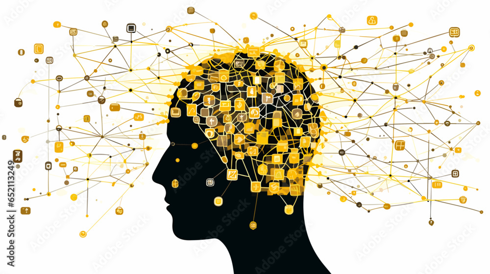 Poster Concept vector illustration of LLM (Large Language Models ...