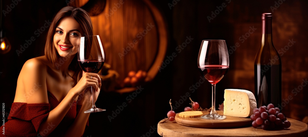 Taste of Temptation. A Portrait of Wine Seduction: An Elegant Woman's ...