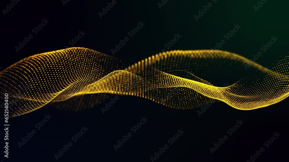Abstract golden luxury particle wave and light abstract wavy background ...