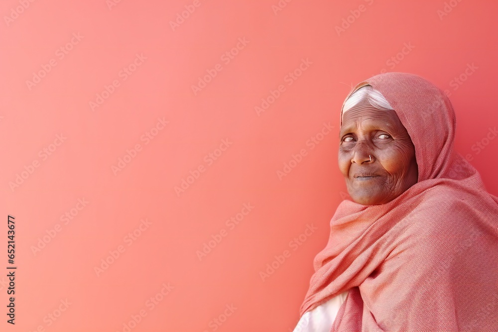 Portrait Of A Graceful Senior Indian Woman Senior Indian Woman Looking