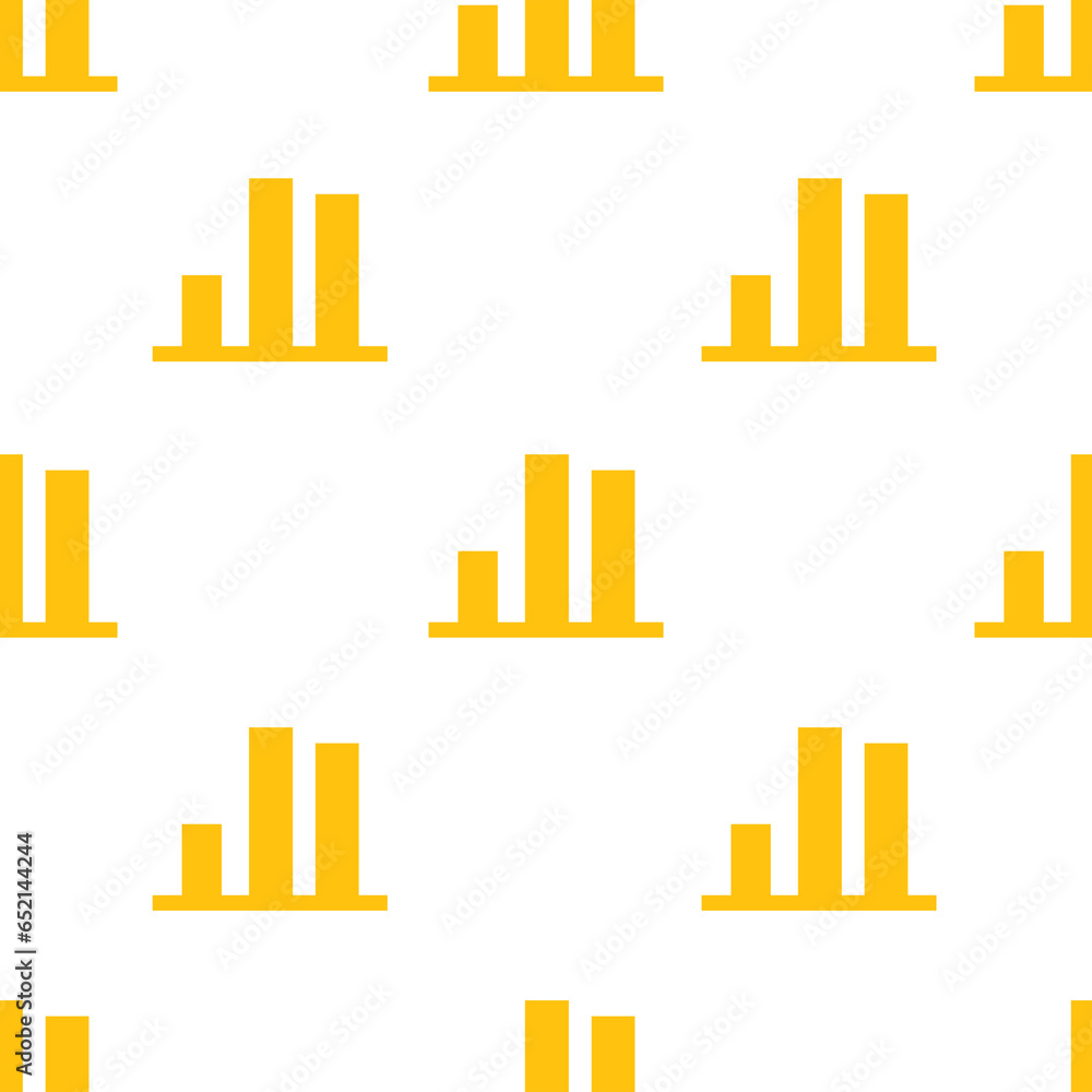 Digital png illustration of rows of yellow statistics charts on ...