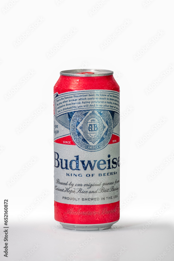 Budweiser is an American-style pale lager, a brand of Belgian company ...