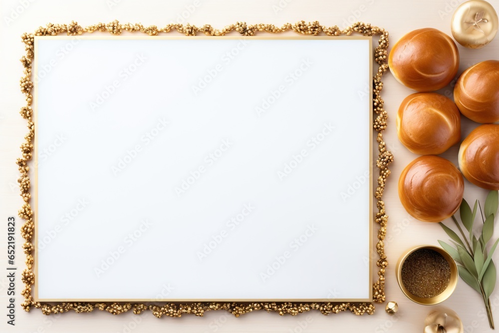 frame border design for jewish holiday hanukkah Stock Photo | Adobe Stock