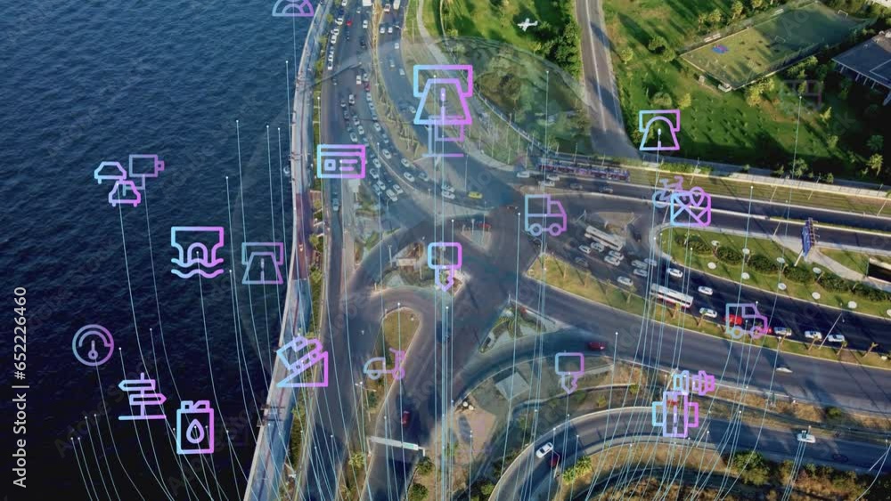 Intelligent Vehicles Cars Communicating Ai Logistic Autonomous Delivery ...