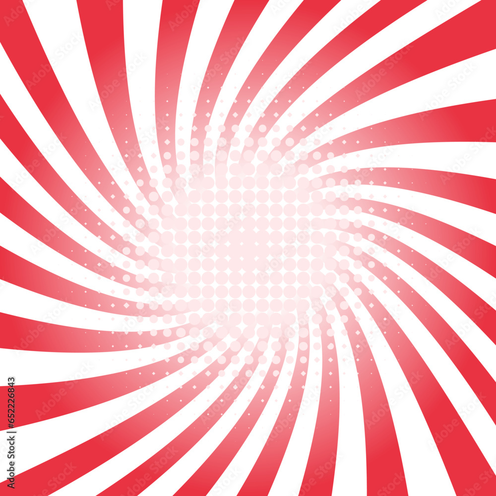 Red sunburst background with rays Comic warp red blank background for ...