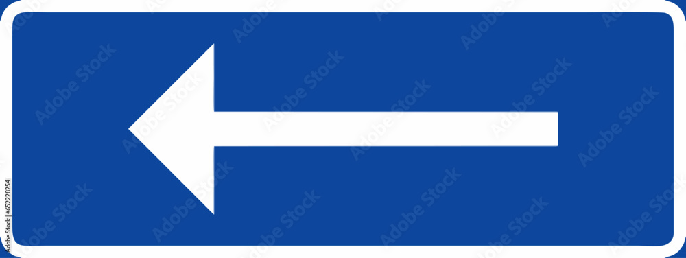 One-way traffic, Special regulation signs, Road signs in Sweden Stock ...