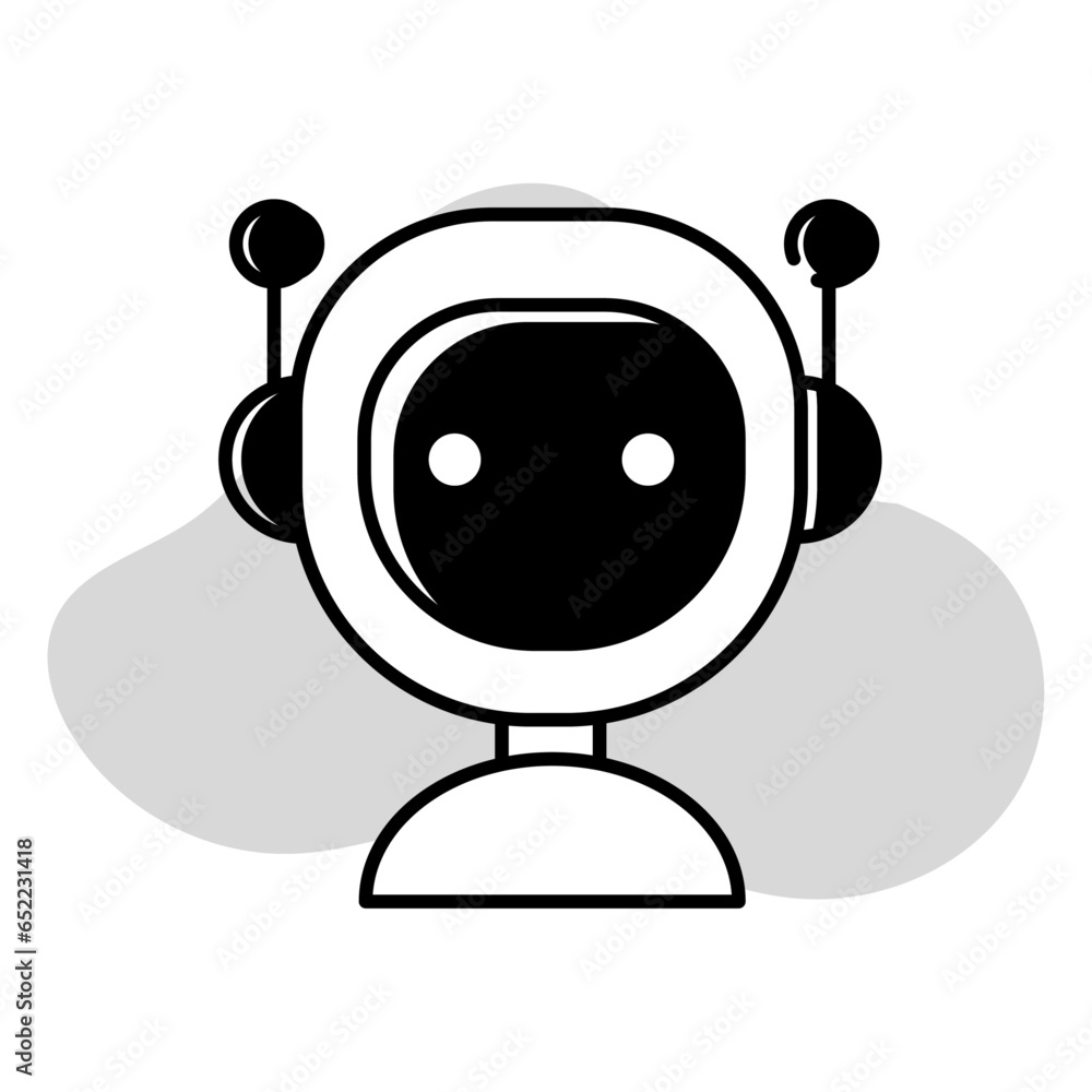 Explore the world of robotics with this visual symbol. Representing ...