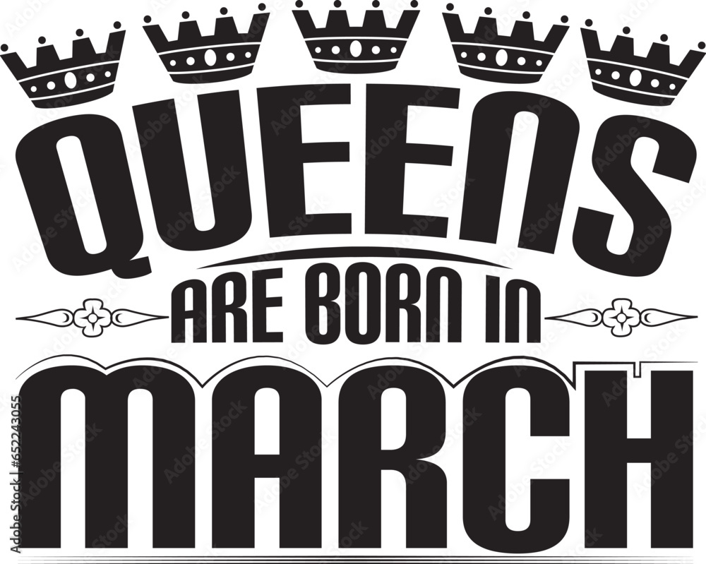 Queens Are Born In SVG, Birthday SVG, Birthday Queen SVG, For Cricut ...
