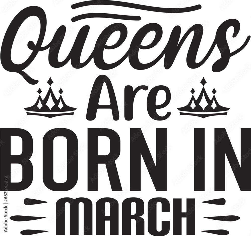 Vetor do Stock: Queens Are Born In SVG, Birthday SVG, Birthday Queen ...