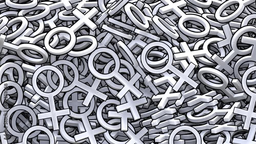 Pictogram Female Gender Symbols Sign Animation Transition Transparent ...