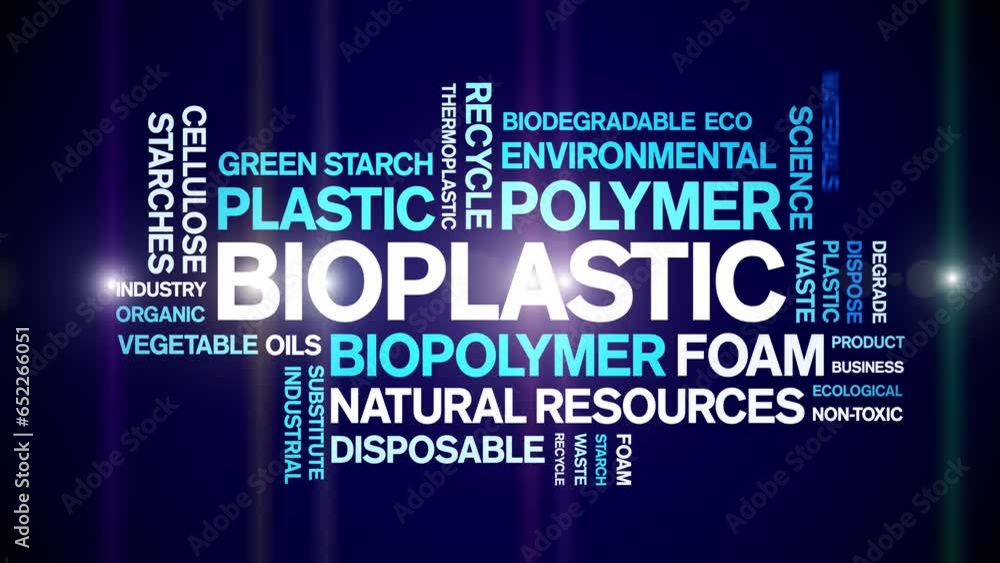 Bioplastic animated tag word cloud;text design animation kinetic ...
