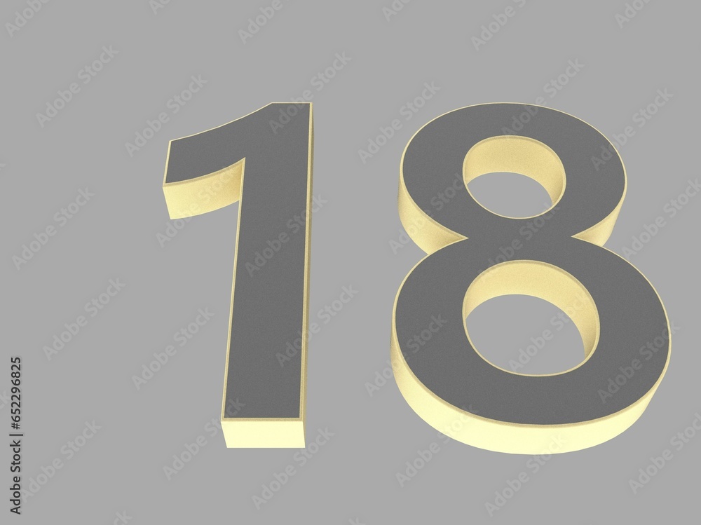 3d number isolated texture background rendering illustration Stock ...