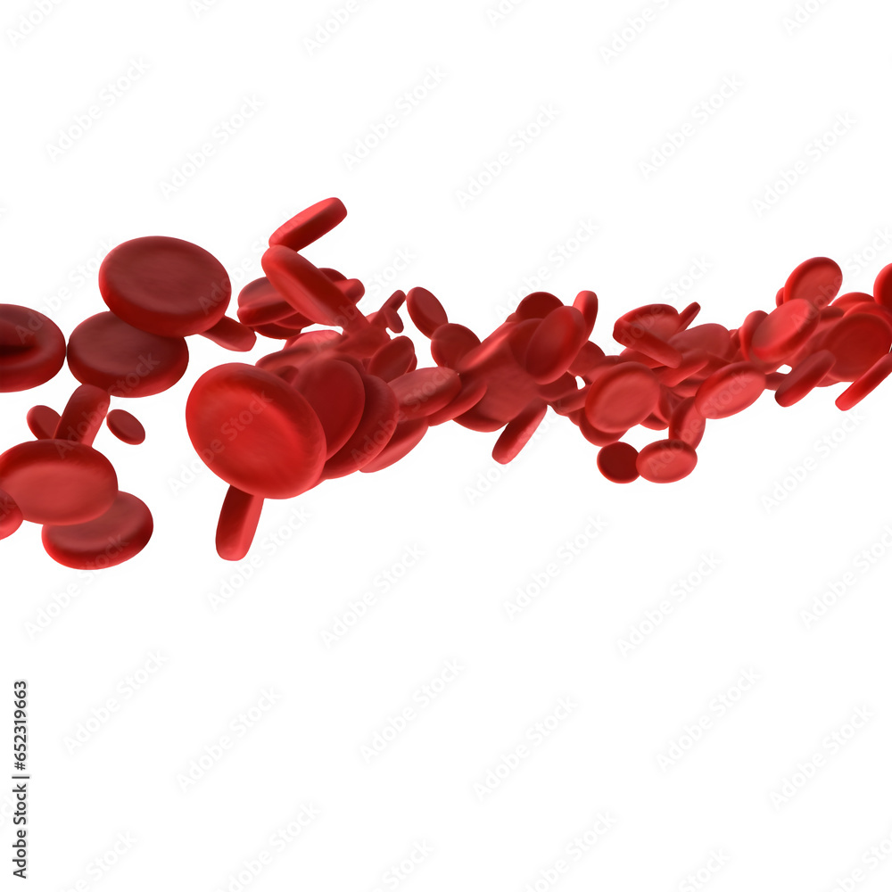 Red blood cells isolated on white png transparent background generative ...