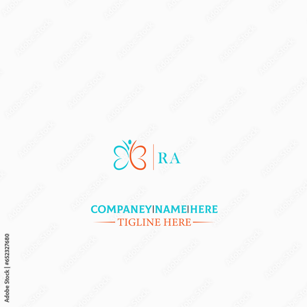 RA letter logo design in 3 style. RA polygon, circle, triangle, hexagon, flat and simple style ...