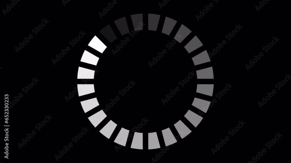 Loading Circle, Video. Loading Animation Icon on Transparent Background ...