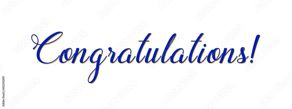 Congratulations! A greeting sign for a graduation party at a university ...