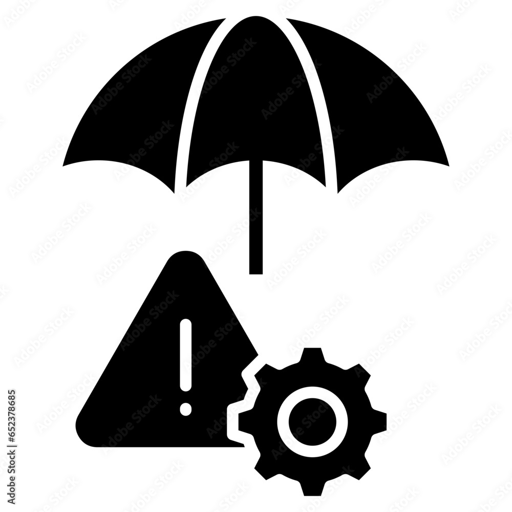 Risk Management Strategy Icon Stock Vector | Adobe Stock