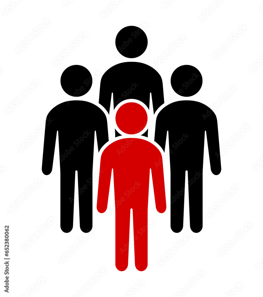Symbol, ikona ludzi. Plik wektorowy. vector de Stock | Adobe Stock