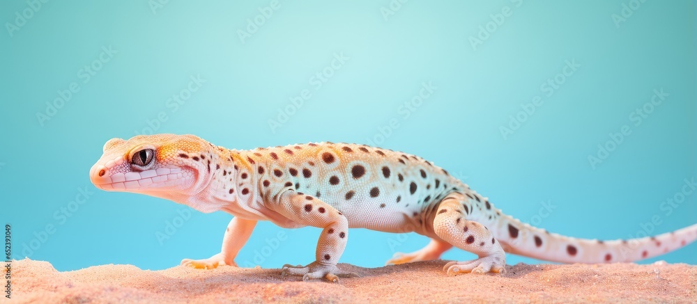 Macro lens photograph of Super Hypo Leopard Gecko lizard Eublepharis ...