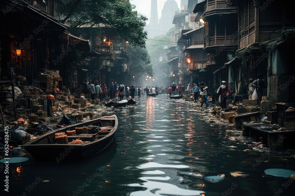 Catastrophic flooding in a coastal city in south-eastern Asia due to a ...