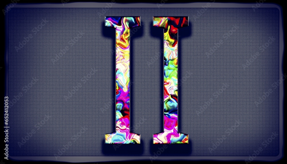 Double letter signature II in an unique design named Painter rough ...