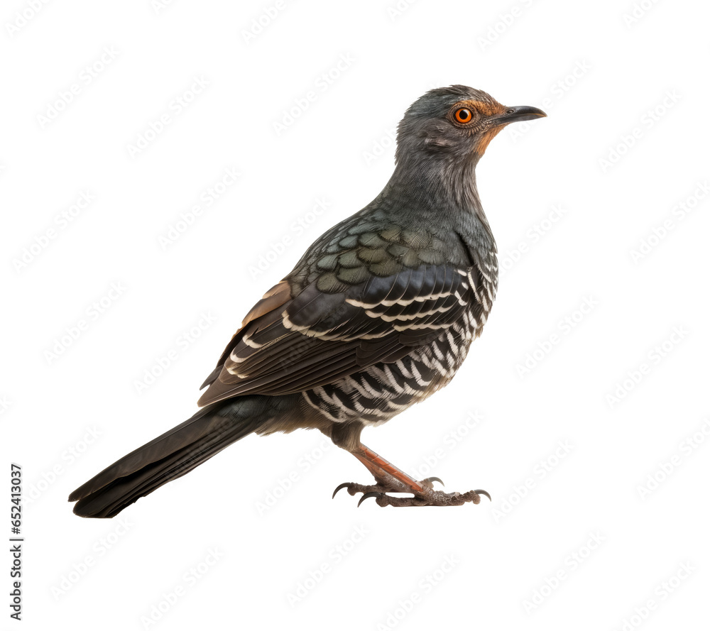 Asian ground cuckoo bird isolated on transparent background. Concept of ...