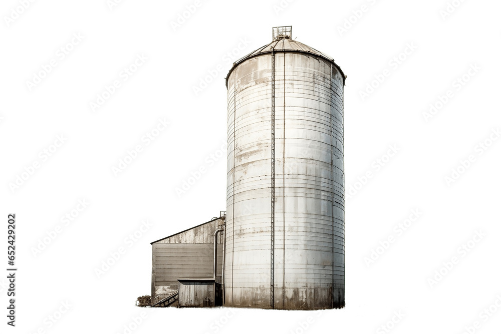 Farming Storage Solution, Silo on Transparent background Generative AI ...