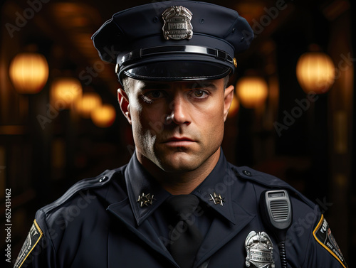 Plakat Embodying the law enforcement ambiance of a police station ...