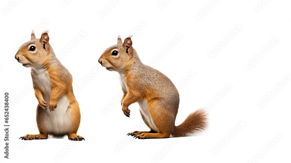 a cutout of several squirrels in various positions in a Nature-themed ...