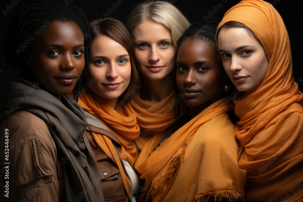 Image of women standing together with strength, raising awareness for ...