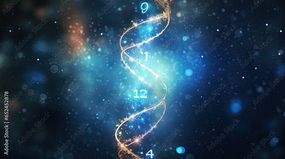 the double helix DNA Deoxyribonucleic acid molecule containing genetic ...