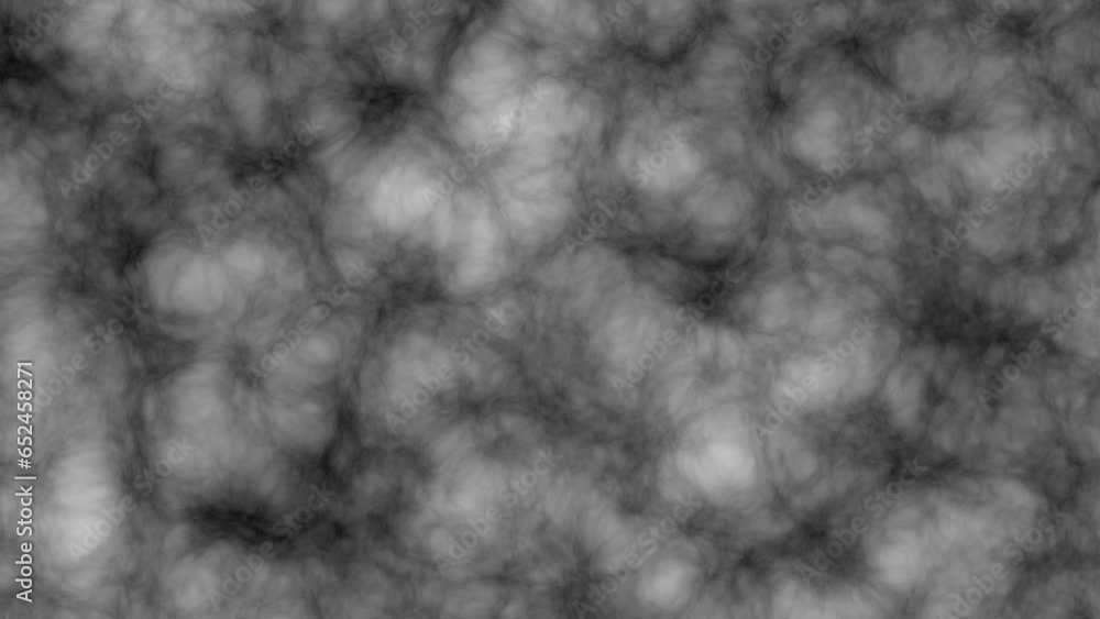 Fractal Smoke Effect: Slowly Marbling Blue Fog, Super Slow Powder ...