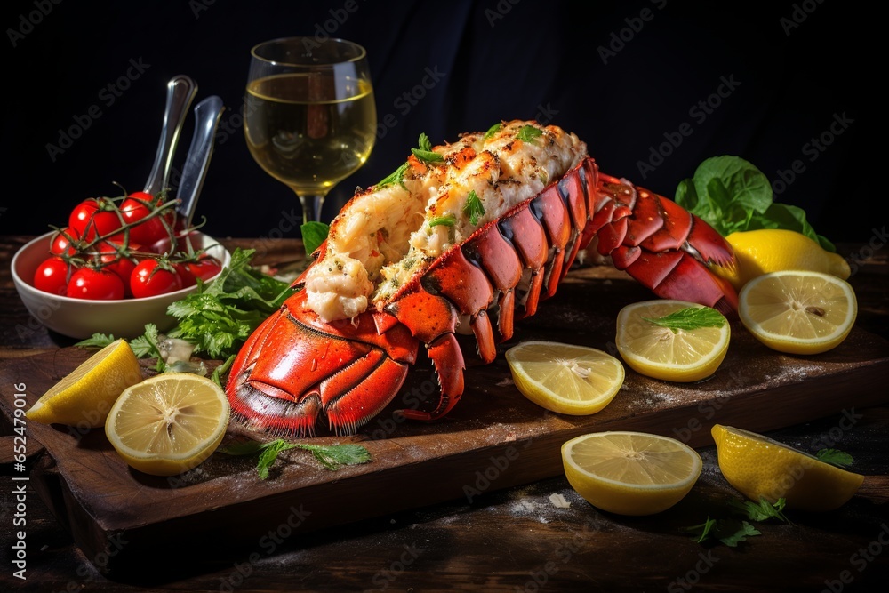 Lobster Luxury: A Tempting Professional Food Photograph Featuring ...