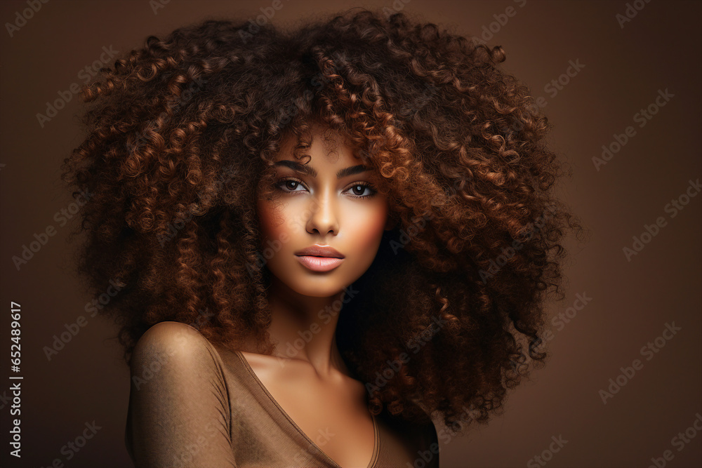 Generative AI picture of Young beautiful girl model demonstrating ...