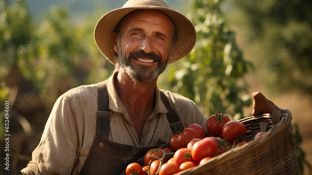Old senior aged greek farmer wearing traditional outfit and hat ...