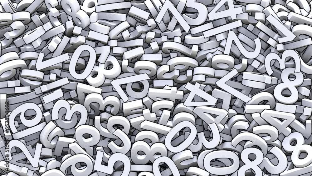 Number Animation Transition Transparent Background Alpha Channel Stock ...