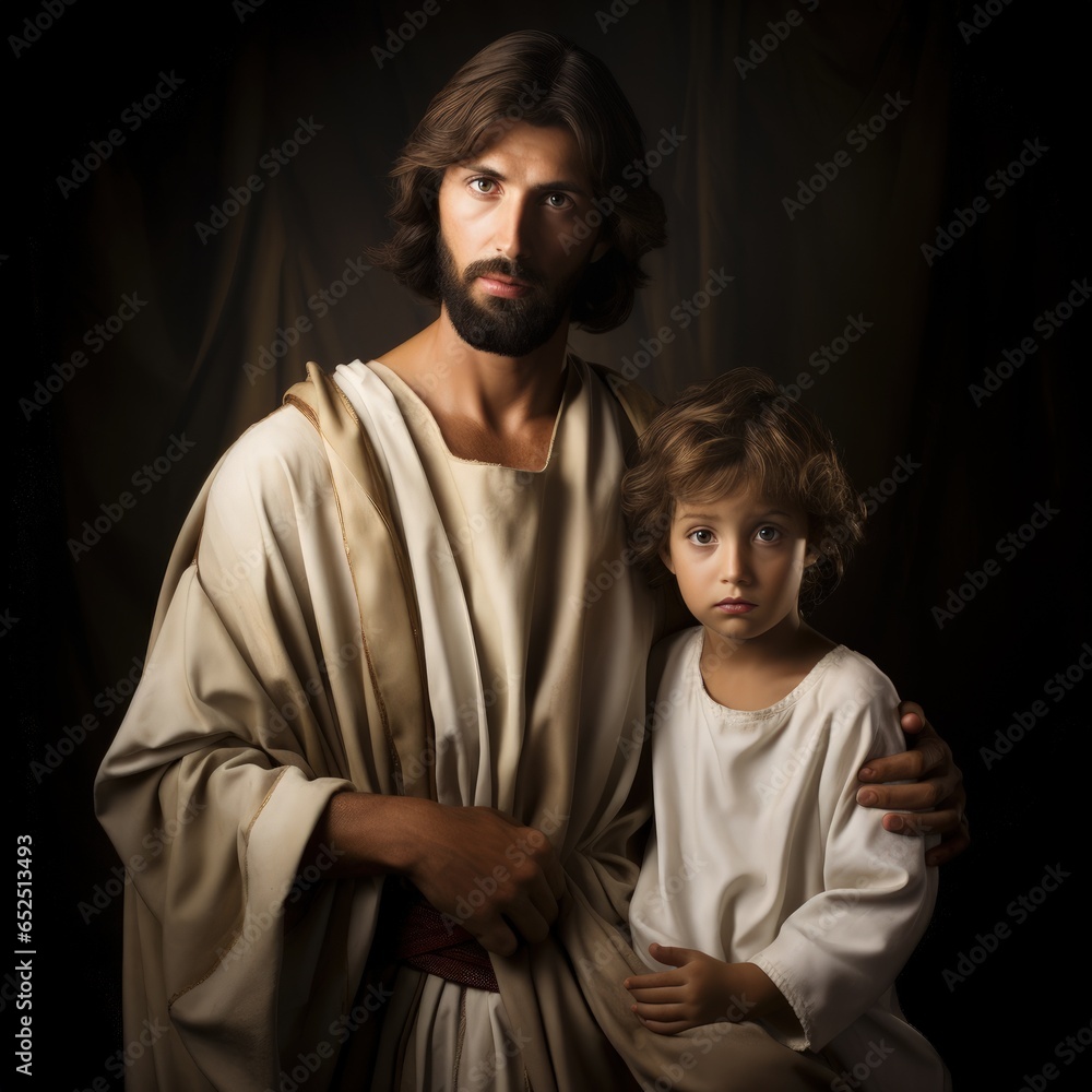 Saint Joseph. betrothed husband of the Blessed Virgin Mary , religion ...