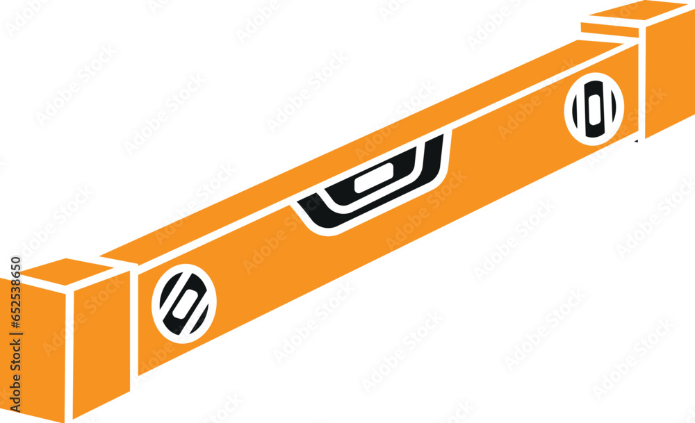 Cartoon Illustration Vector Of A Construction Bubble Spirit Level Stock ...