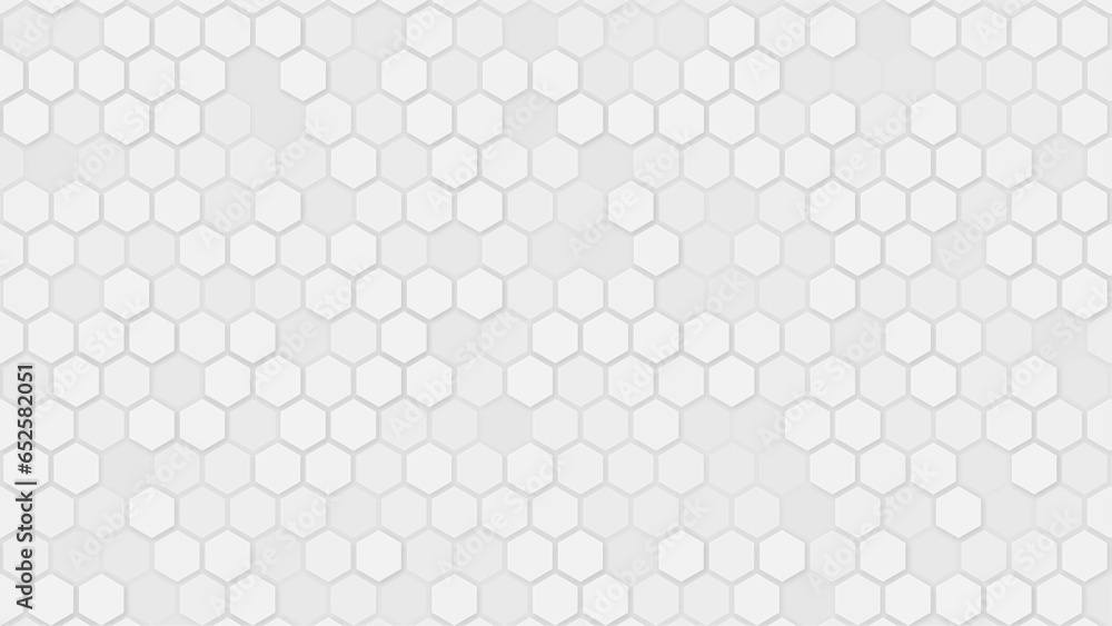simple geometric background with hexagonal cell texture, honeycomb grid seamless pattern, vector ...